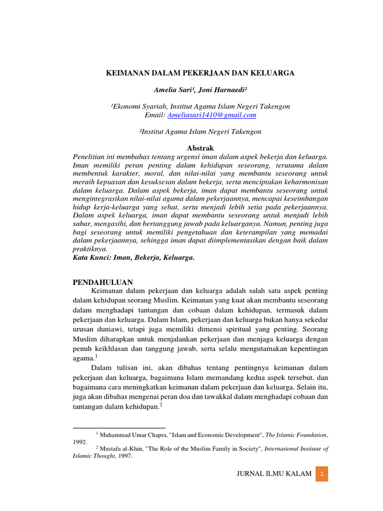 Amelia Sari (Keimanan) | PDF