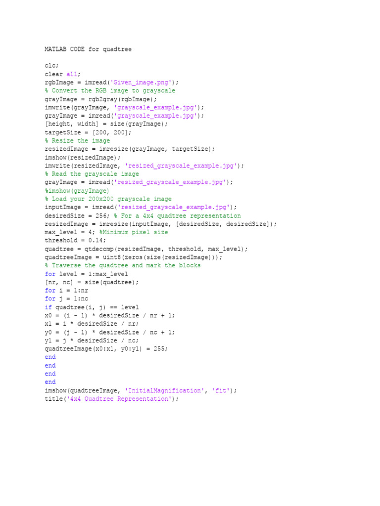 QUADTREE | PDF | Teaching Methods & Materials | Computers