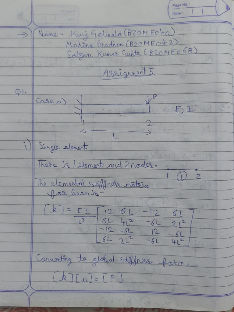 Assignment 5 FEM | PDF