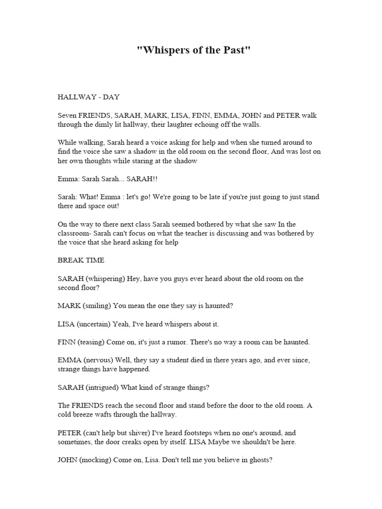 Whispers-of-the-Past-Script 2 | PDF