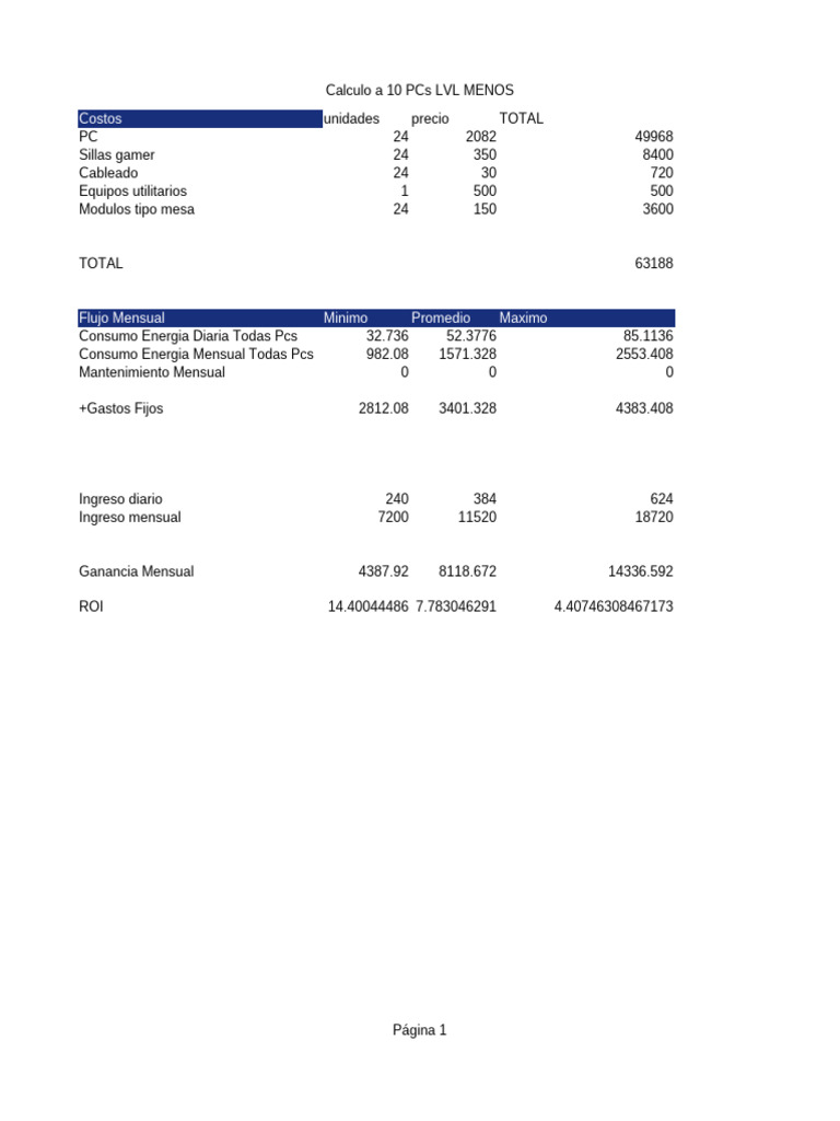 calculo_cabina | PDF | Bienes manufacturados | Computación personal
