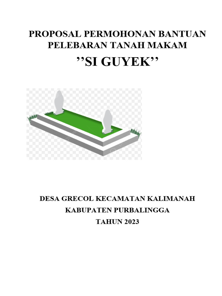 PROPOSAL PERMOHONAN BANTUAN PELEBARAN TANAH MAKAM | PDF