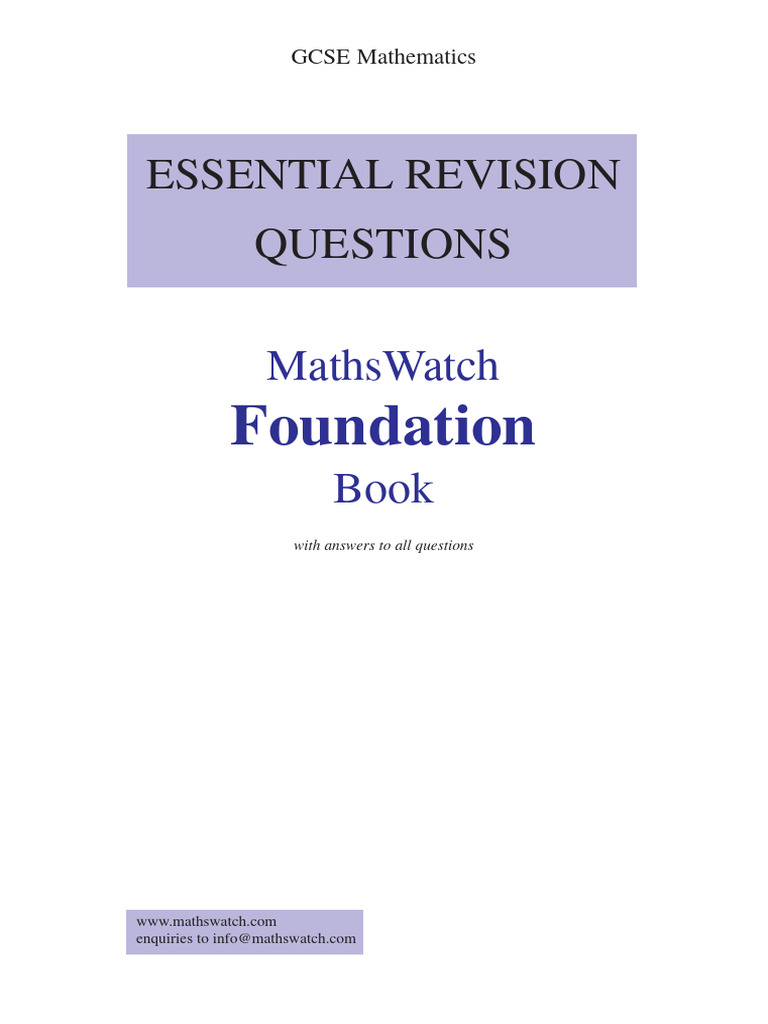 Essential Questions Foundation - All Answers | PDF | Mathematics ...