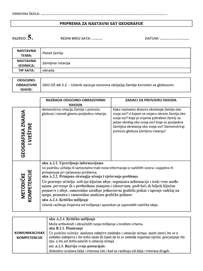 2 - Zemljina Rotacija | PDF