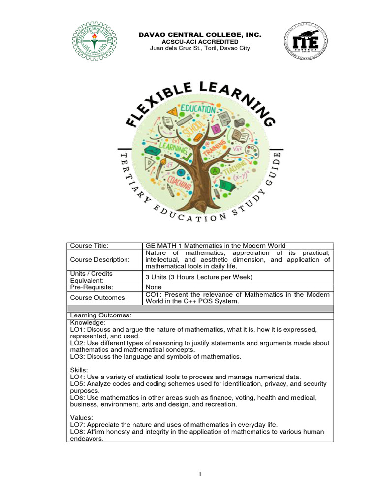 GE MATH1 SG 2023 Lesson 5 | PDF | Shape | Geometry