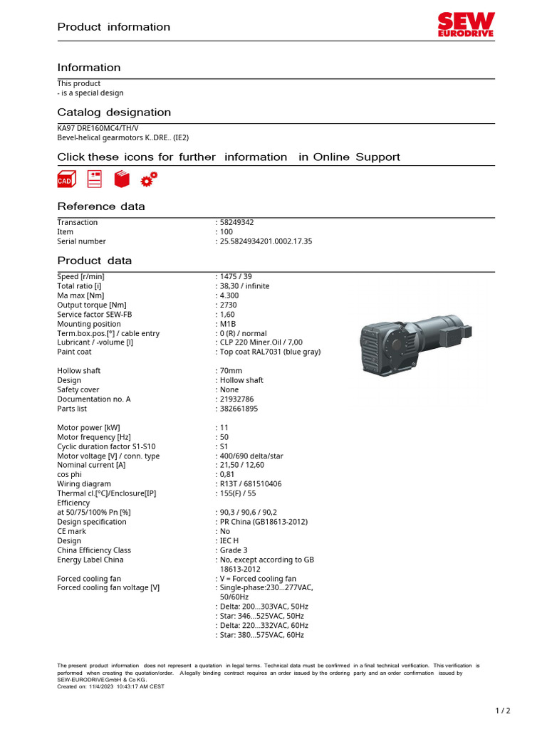 KA97 Gearbox Product Specifications | PDF | Electrical Engineering ...
