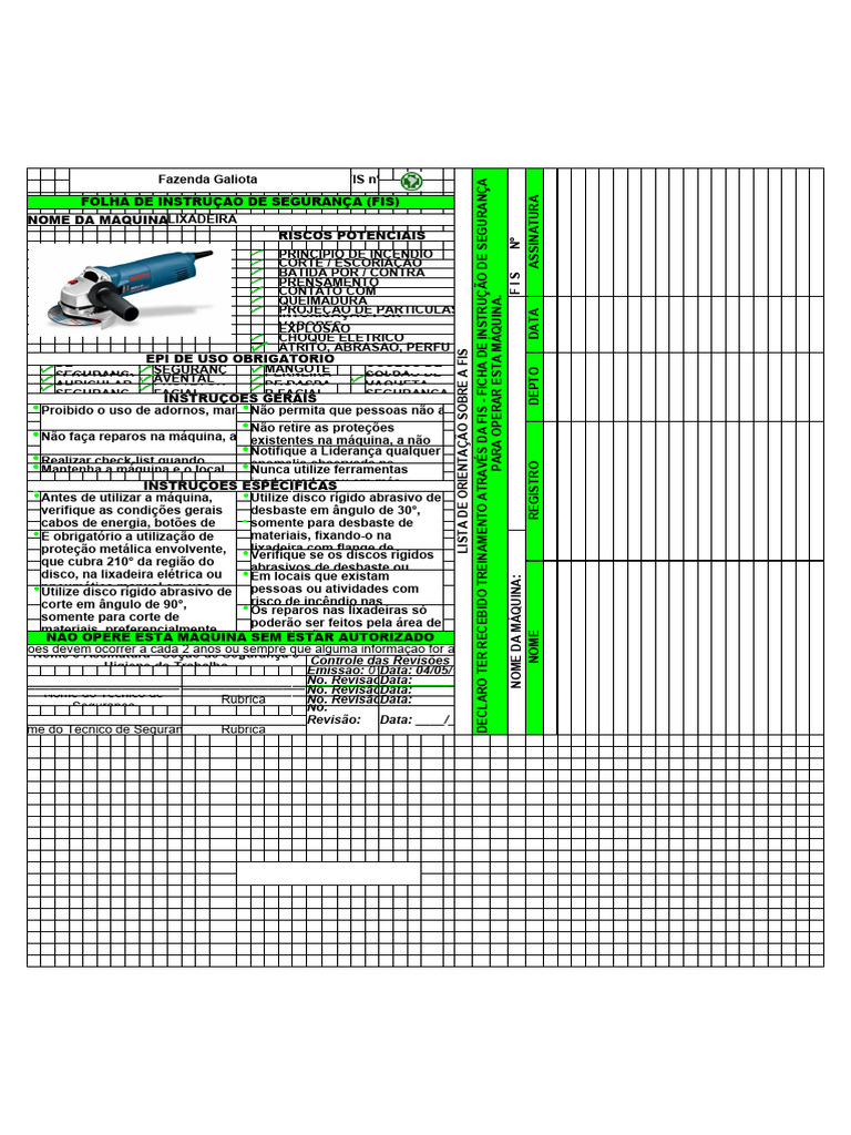 000 - Fis - Lixadeira | PDF