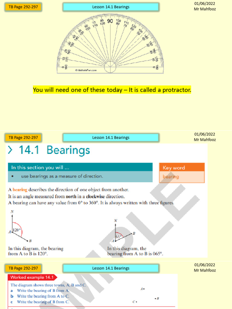 Bearings and Transformations in Maths | PDF | Mirror | Space