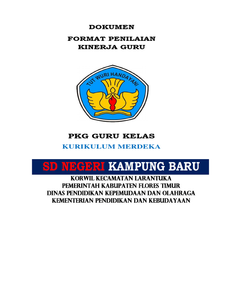 Format Penilaian PKG Guru | PDF