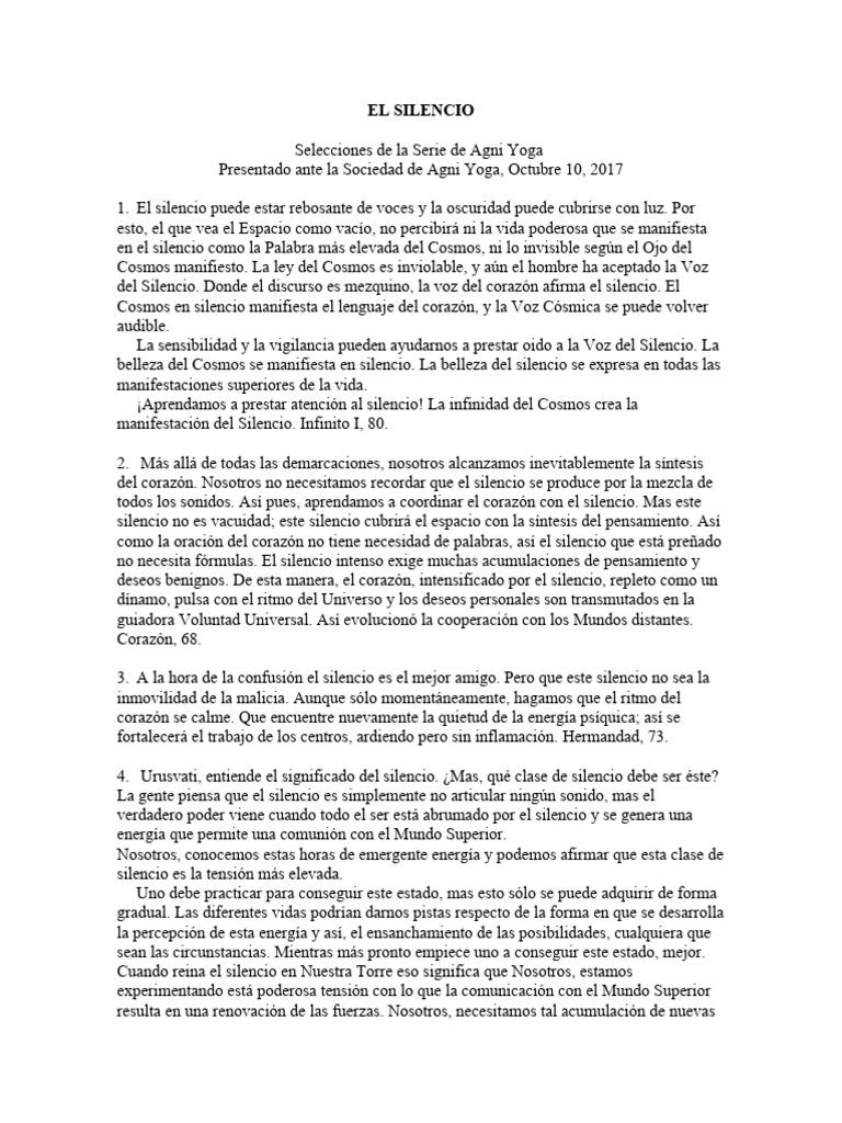 El Silencio Pdf