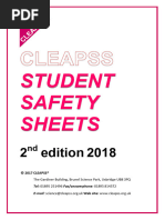 Student Safety Sheet Index | PDF | Diet & Nutrition | Chemistry