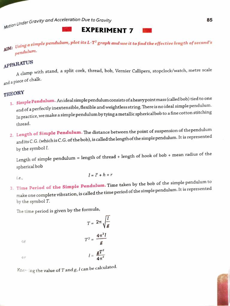Practical | PDF | Pendulum | Mechanics