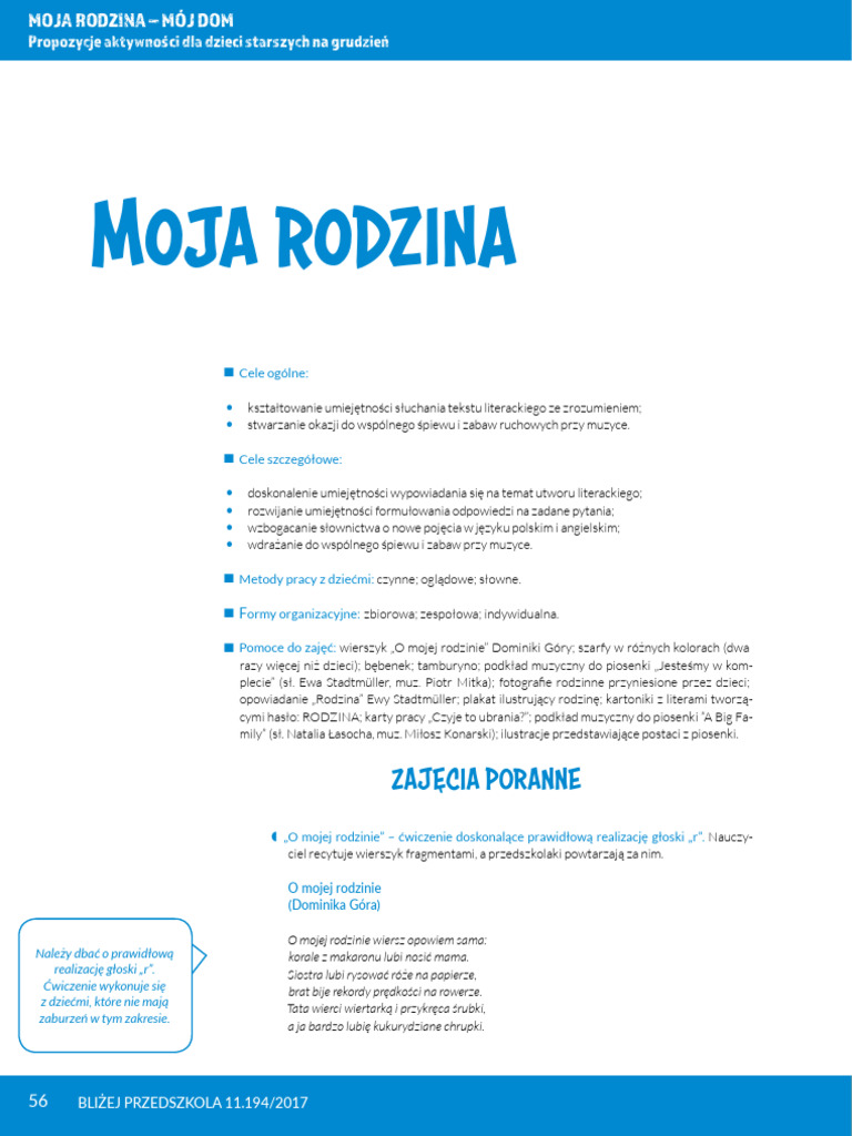 Moja Rodzina Scenariusz | PDF