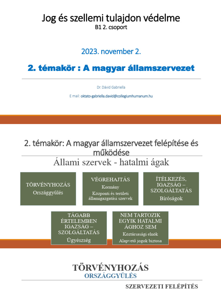 A Magyar Allamszervezet | PDF