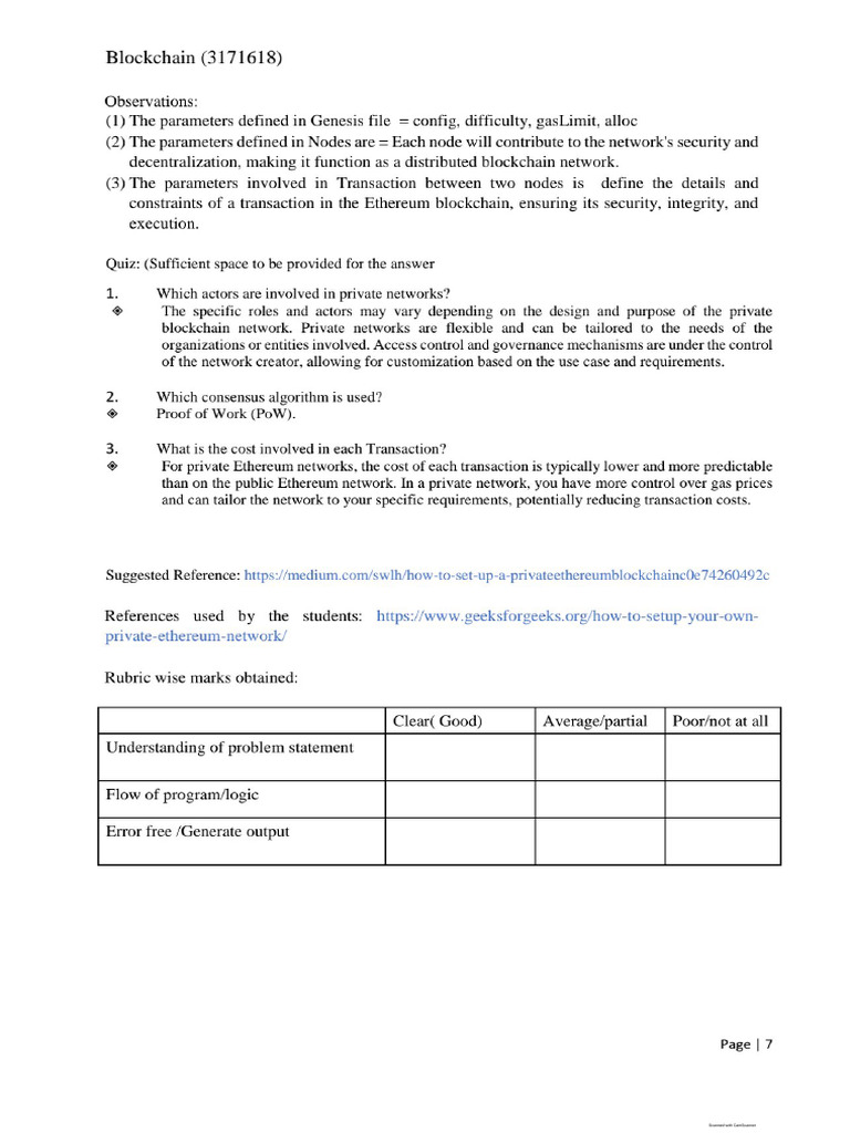 Blockchain Practical 2023-24 | PDF