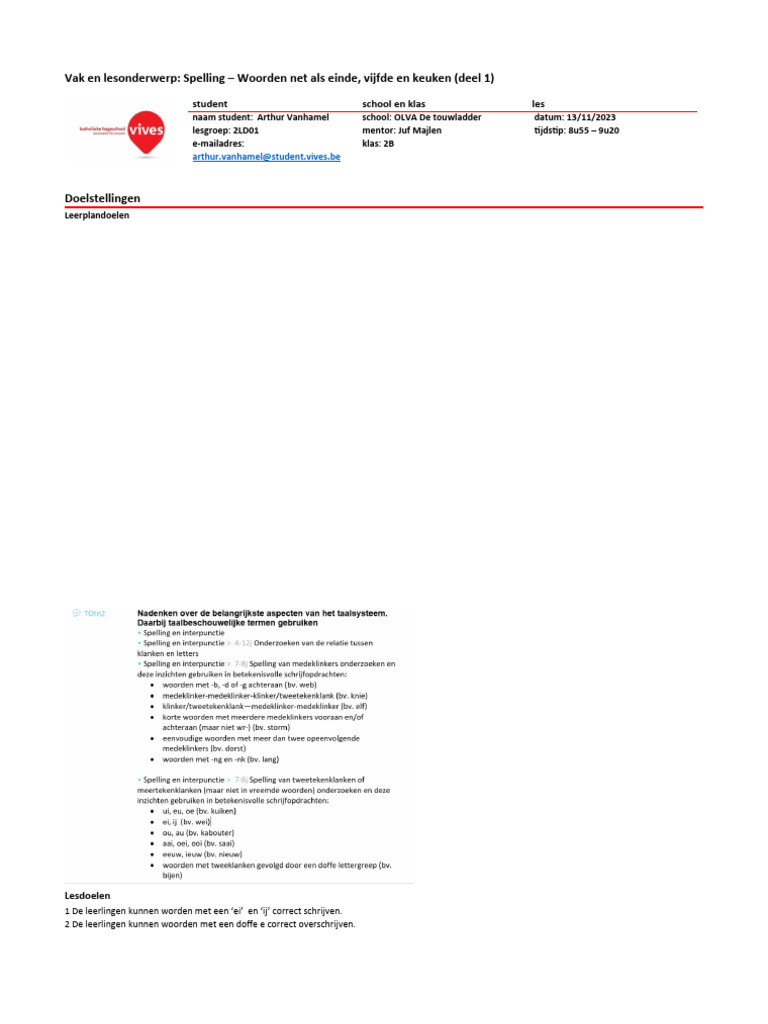 TAAL - Thema 3 Les 18 Deel 1 | PDF