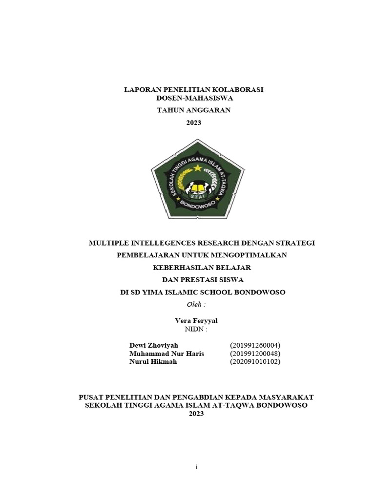 Optimalisasi Pembelajaran di Yima SD | PDF