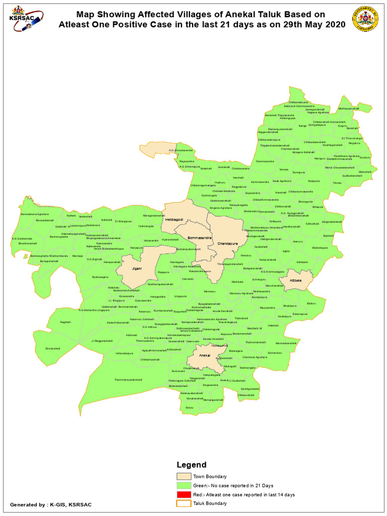 Anekal Taluk Villages Overview | PDF