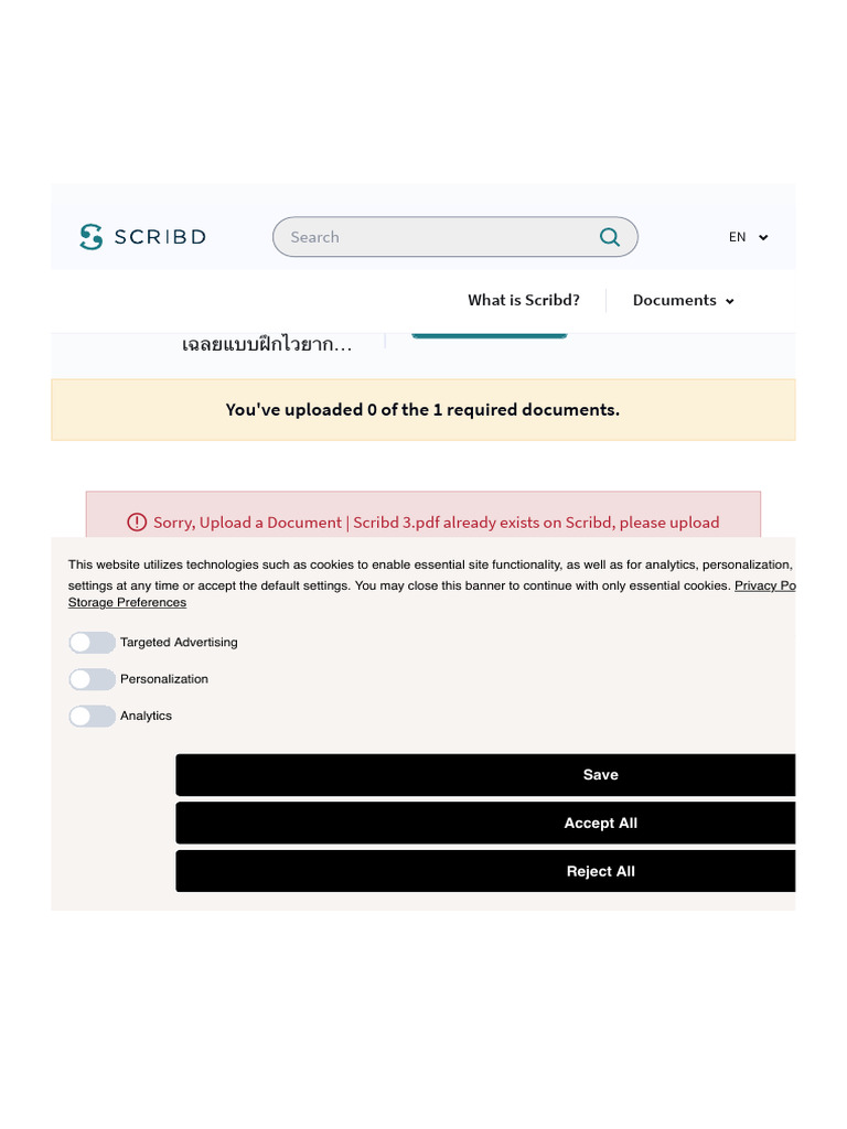 Upload A Document - Scribd | PDF | Scribd | World Wide Web