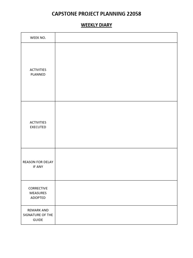 Capstone Project Planning Diary | PDF | Finance & Money Management