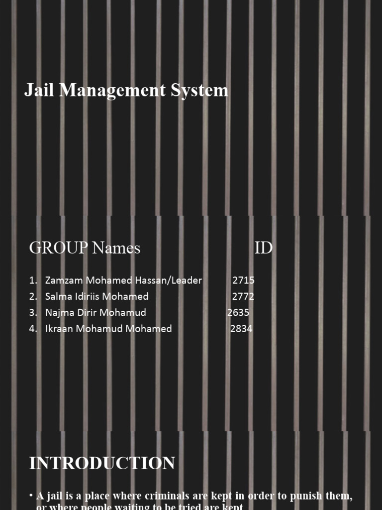 Jail Management System | PDF