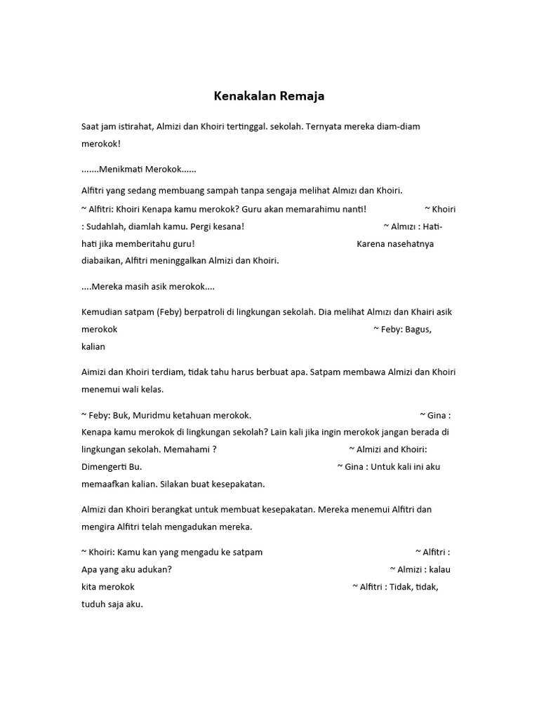 Kenakalan Remaj-WPS Office | PDF