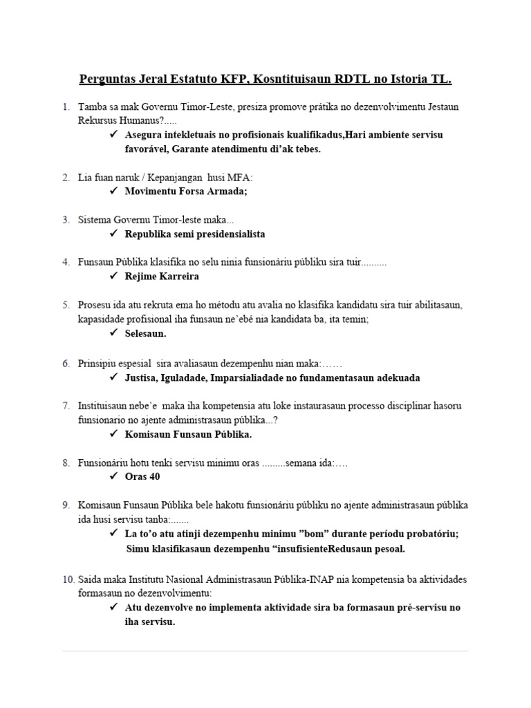 Perguntas Jeral | PDF