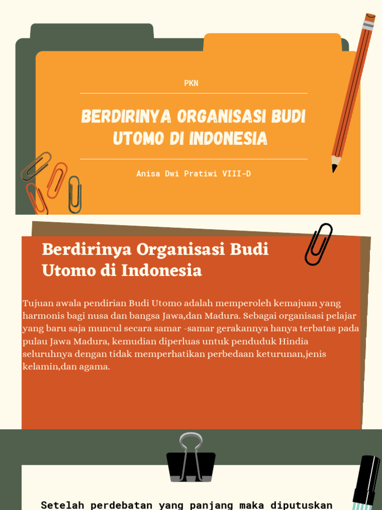 Sejarah dan Tujuan Budi Utomo | PDF