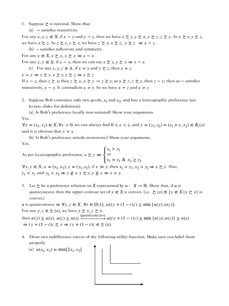 Problem Set 1 Answer Sheet | PDF