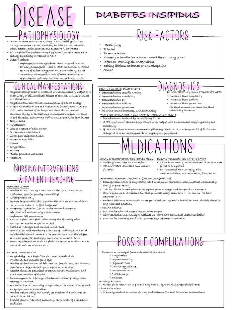 Diabetes Insipidus | Download Free PDF | Medical Specialties | Clinical ...