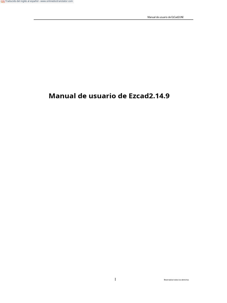 Ezcad2 14 9 En Manual 001 050 En Es Pdf