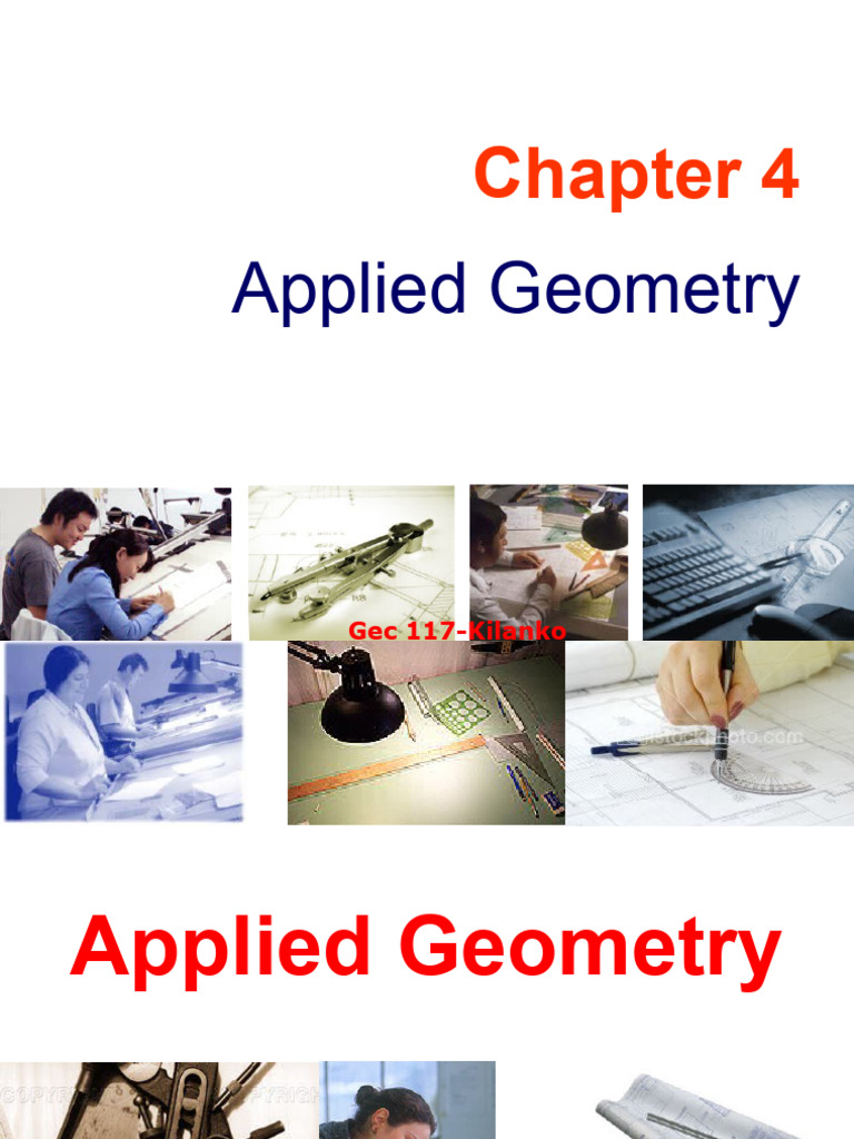 Chapter 04a Applied Geometry | PDF | Circle | Perpendicular
