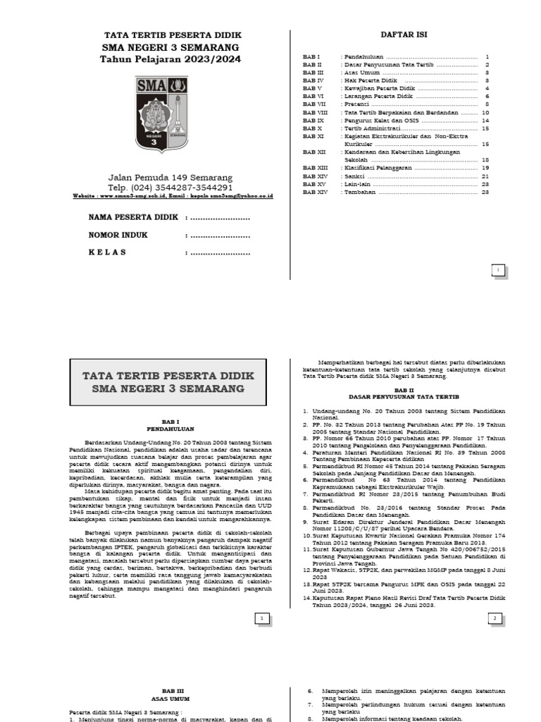 TaTib_Siswa_2023-2024 | PDF