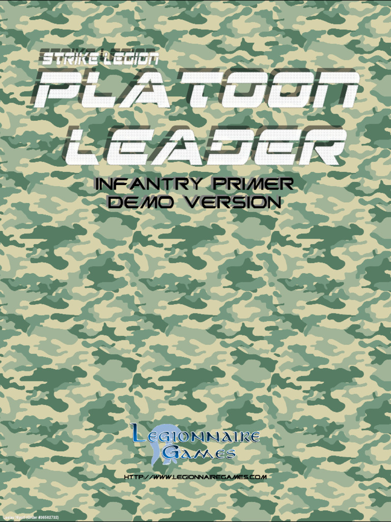 Strike Legion Platoon Leader Infantry Primer | PDF
