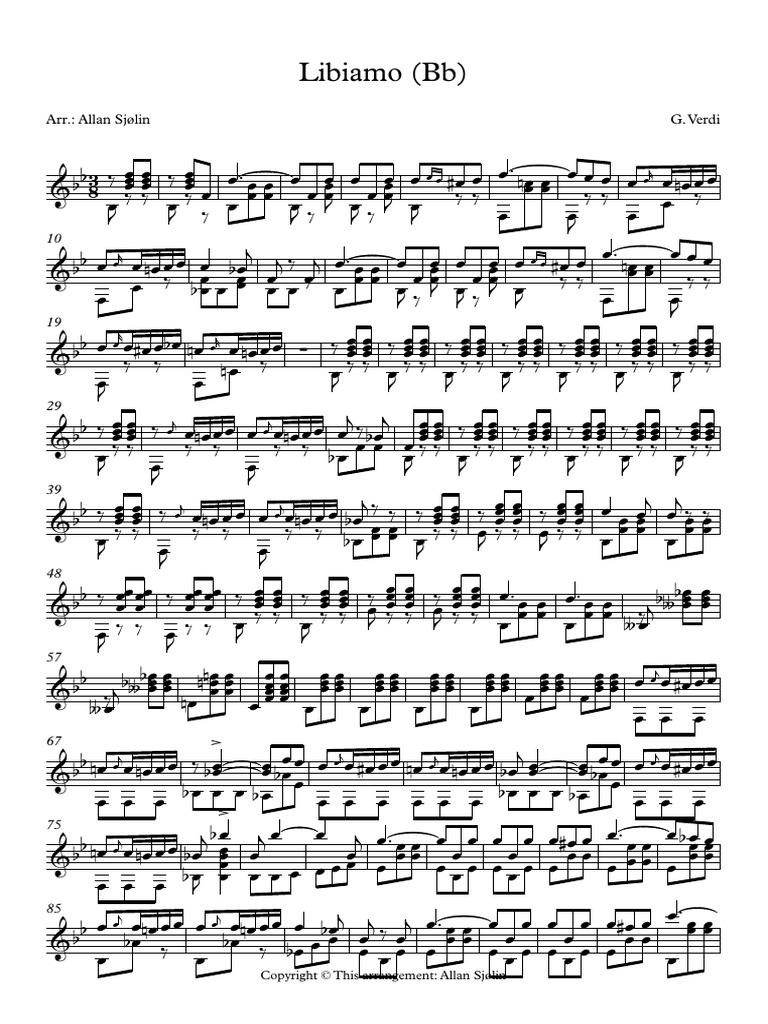 Libiamo-Bb-Full-Score | PDF