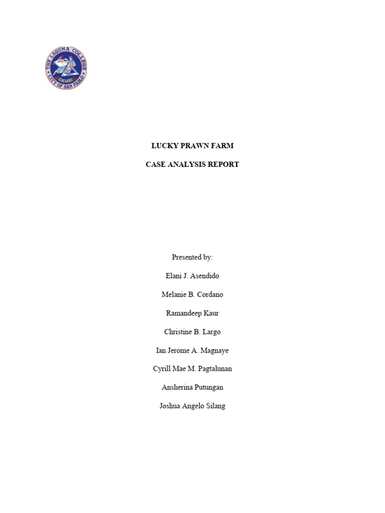Lucky Prawn Farm Management Analysis | PDF