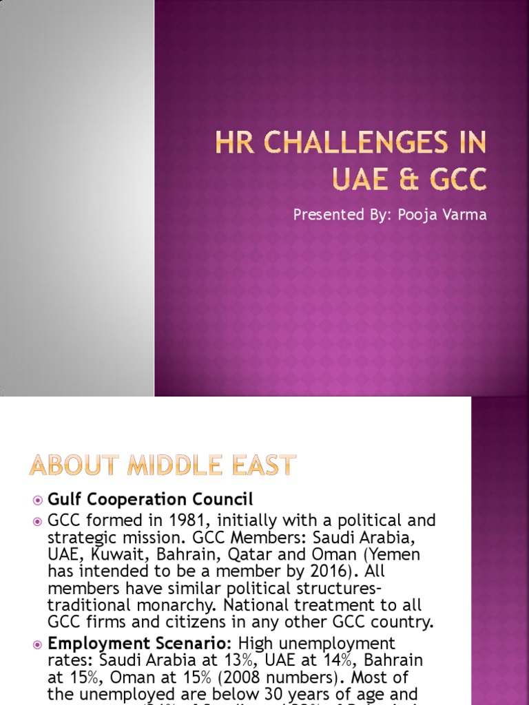 HR Challenges in UAE & GCC | Download Free PDF | Gulf Cooperation ...