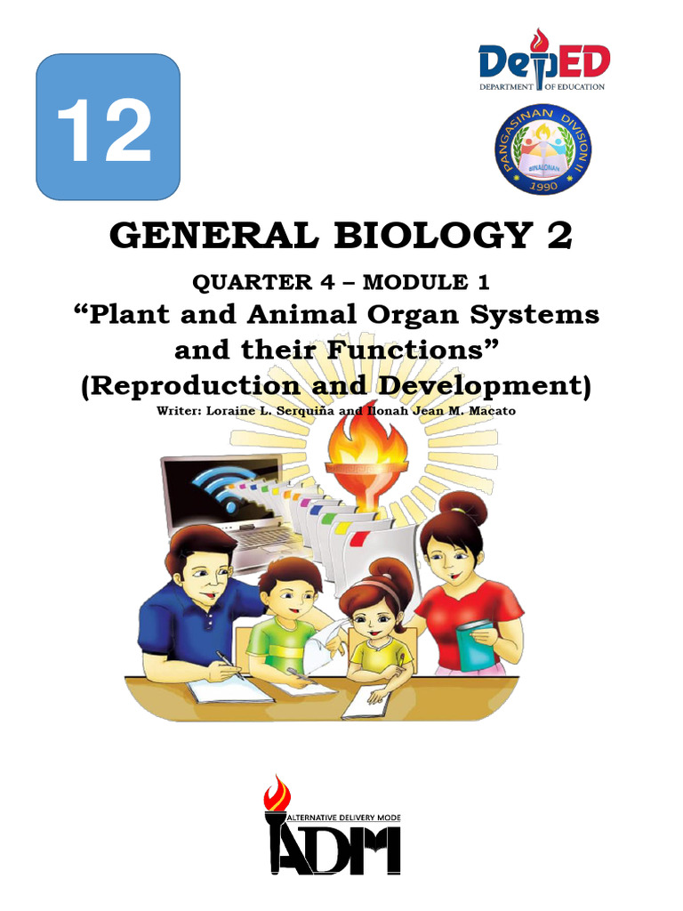 Grade 12 General Biology2 Q4 Module 1 Reproduction and Development. For ...
