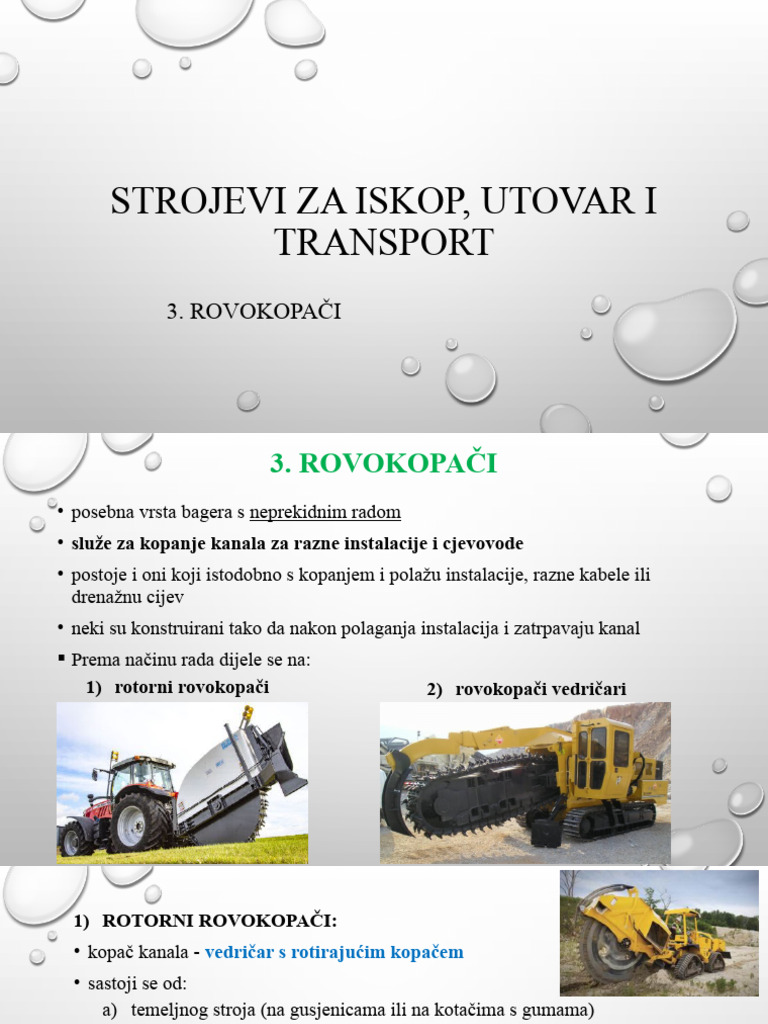 5 - Strojevi Za Iskop, Utovar I Transport - Rovokopači | PDF