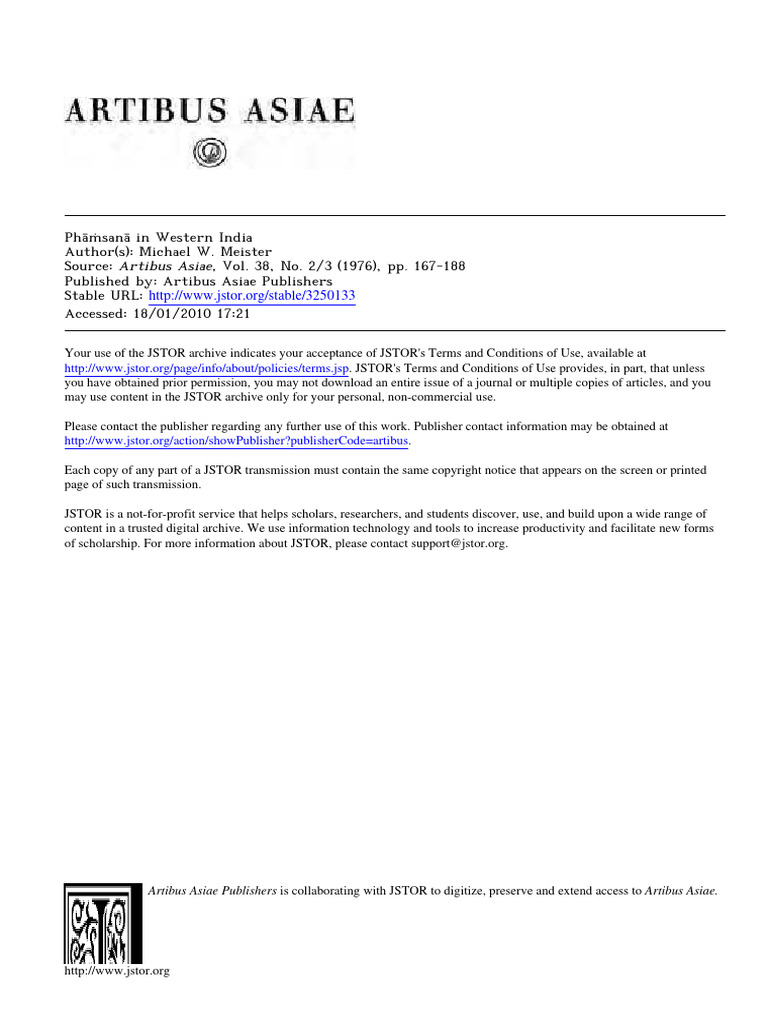 Phamsana in Western India | PDF