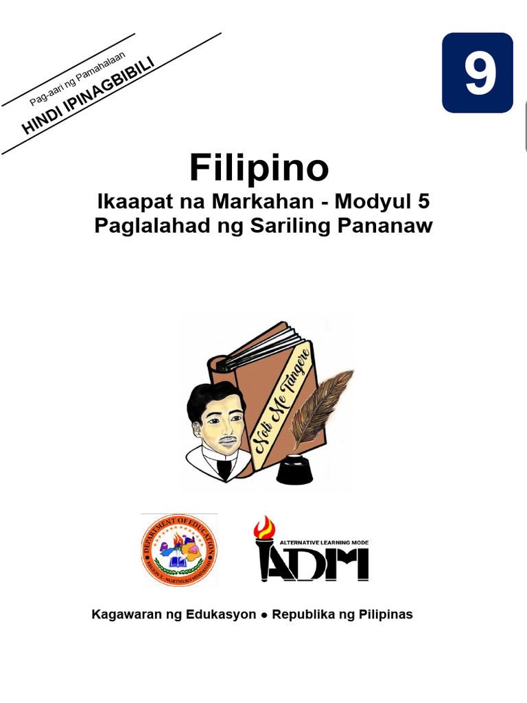 Fil9 Q4 Mod5 Paglalahad NG Sariling Pananaw - v4 | PDF