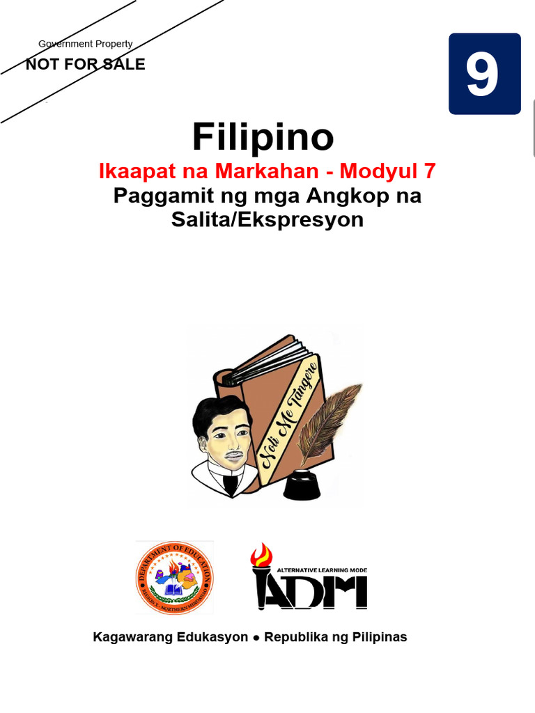 FIL9 Q4 Mod7 Mga Angkop Na Salita Ekspresyon - v4 | PDF FIL9 Q4 Mod7 Mga Angkop Na Salita Ekspresyon - v4 | PDF