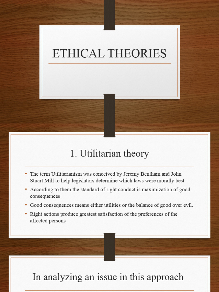 Ethical Theories | PDF | Utilitarianism | Rights