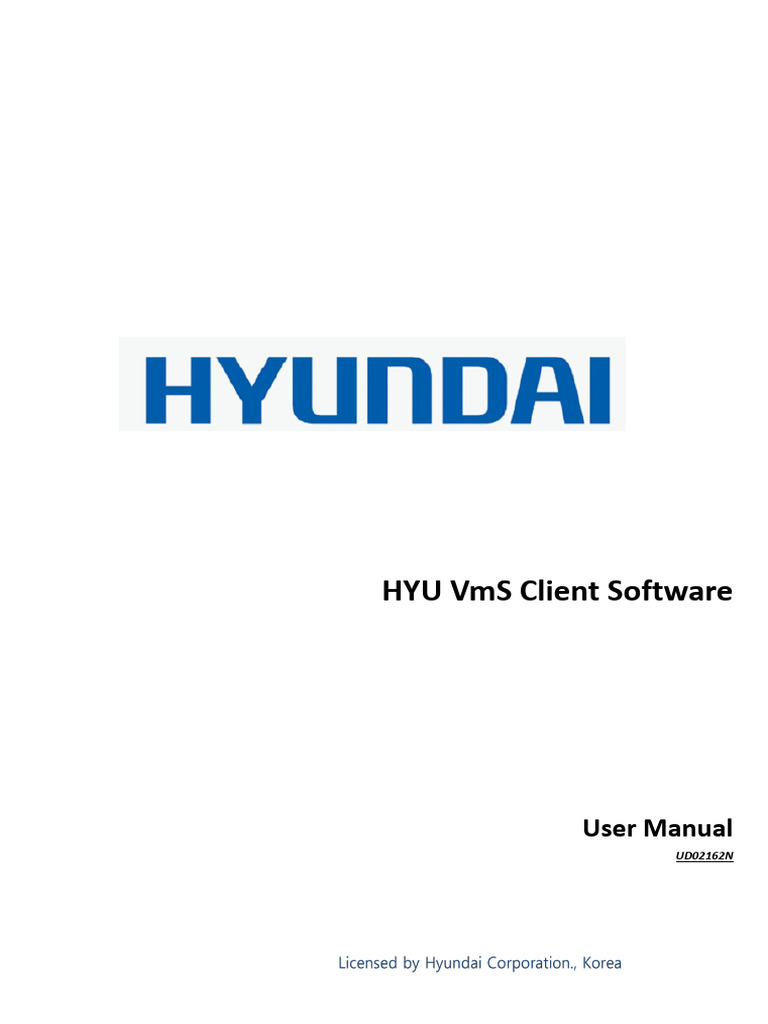 HYU VmS Client Software Manual | PDF | Microsoft Windows | Password