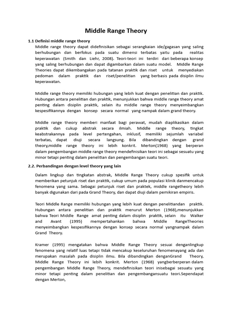 Konsep Teori Dan Model Keperawatan | PDF | Karier & Perkembangan ...