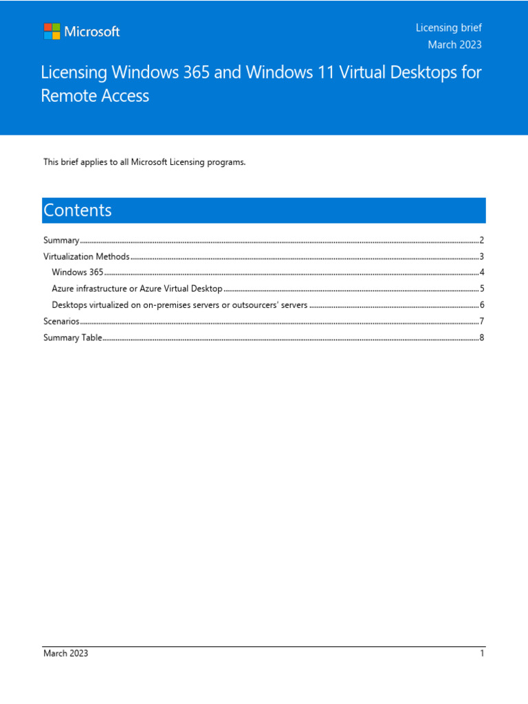 Licensing_brief_PLT_Licensing Windows 365 and Windows 11 Virtual ...
