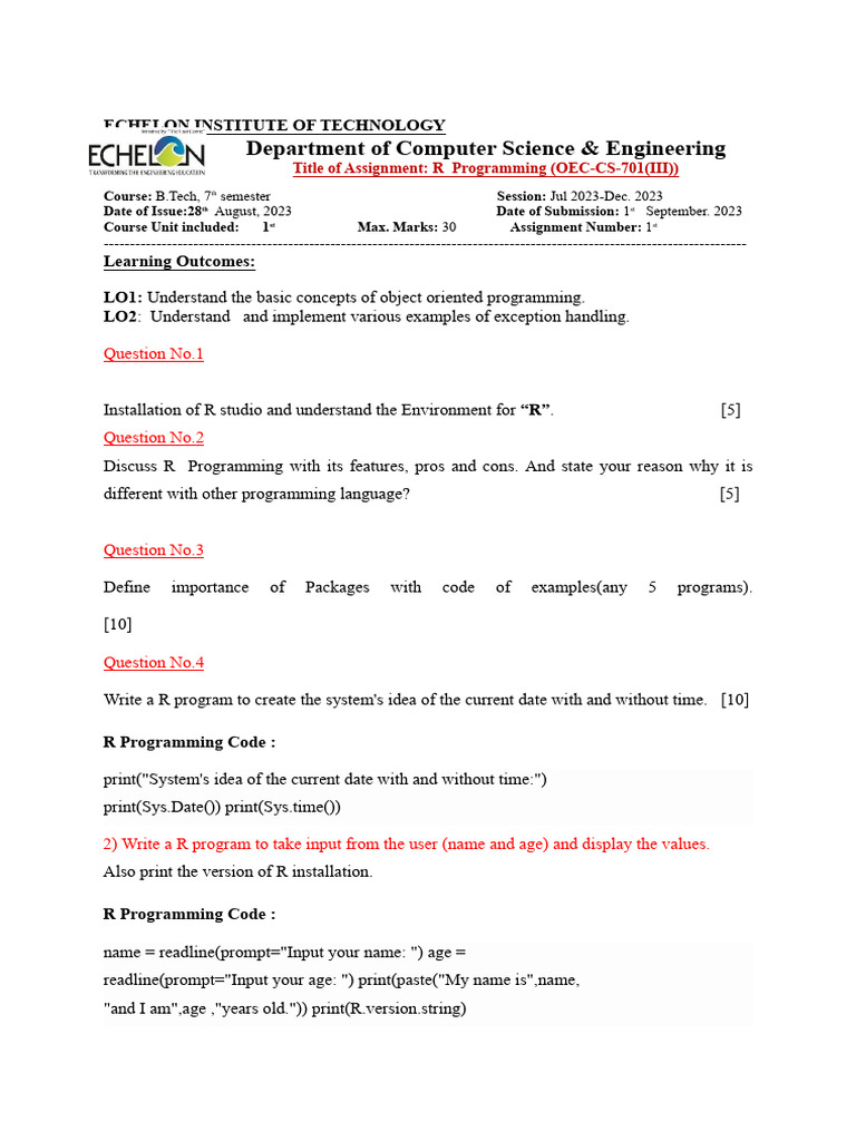 R Programing Pdf Computer Programming Software Engineering 9234