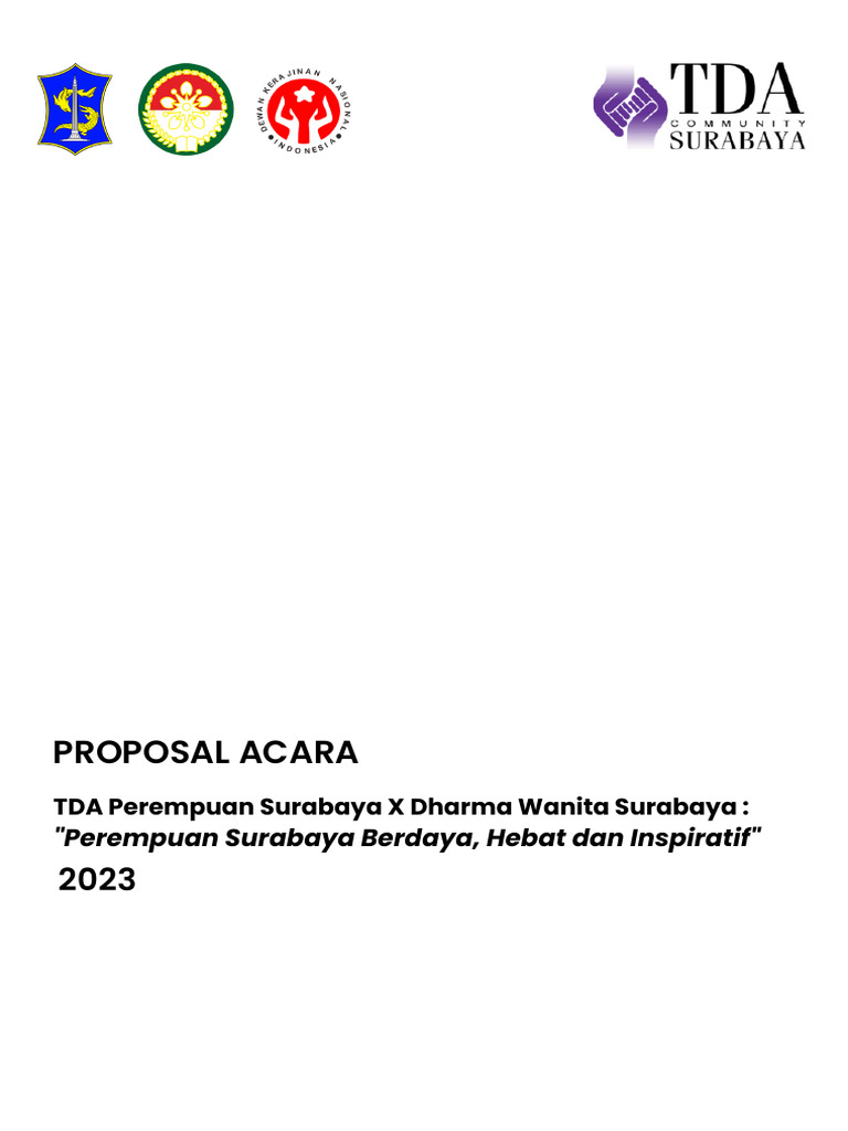 Pemberdayaan Perempuan Surabaya 2023 | PDF