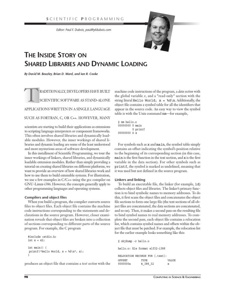 An Overview Of Shared Libraries And Dynamic Loading Exploring The