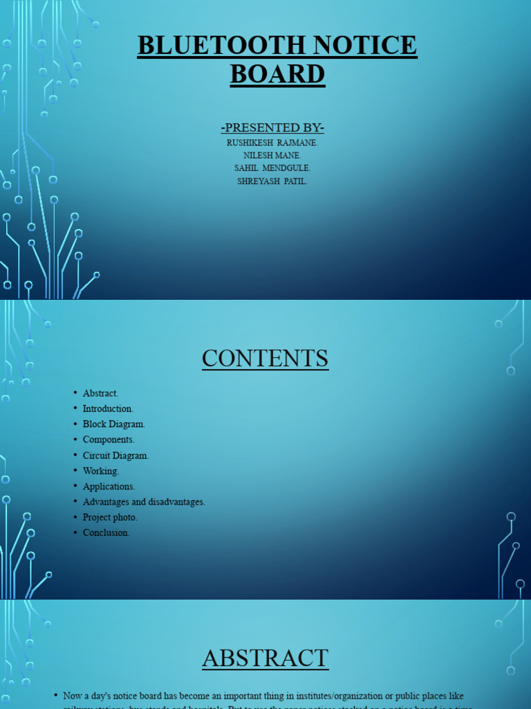 Bluetooth Notice Board100 | PDF | Bluetooth | Arduino